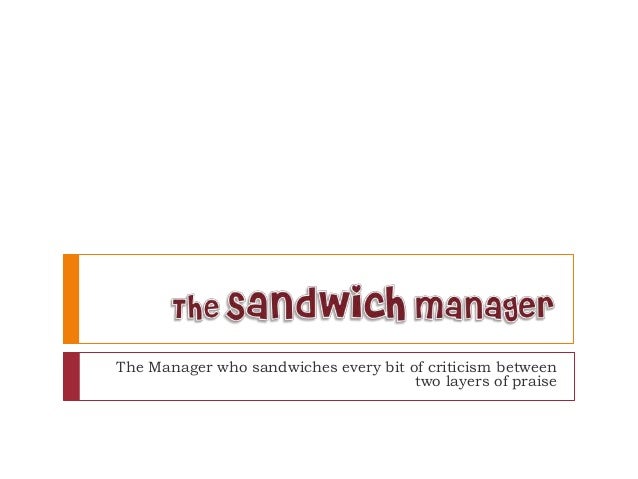 The Sandwich Manager | PDF