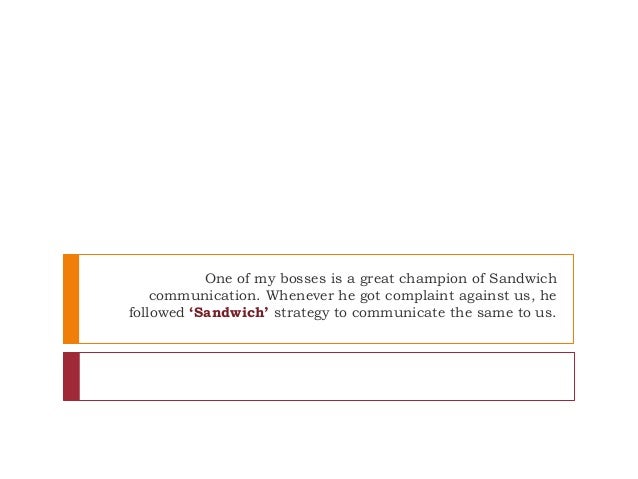 The Sandwich Manager | PPT