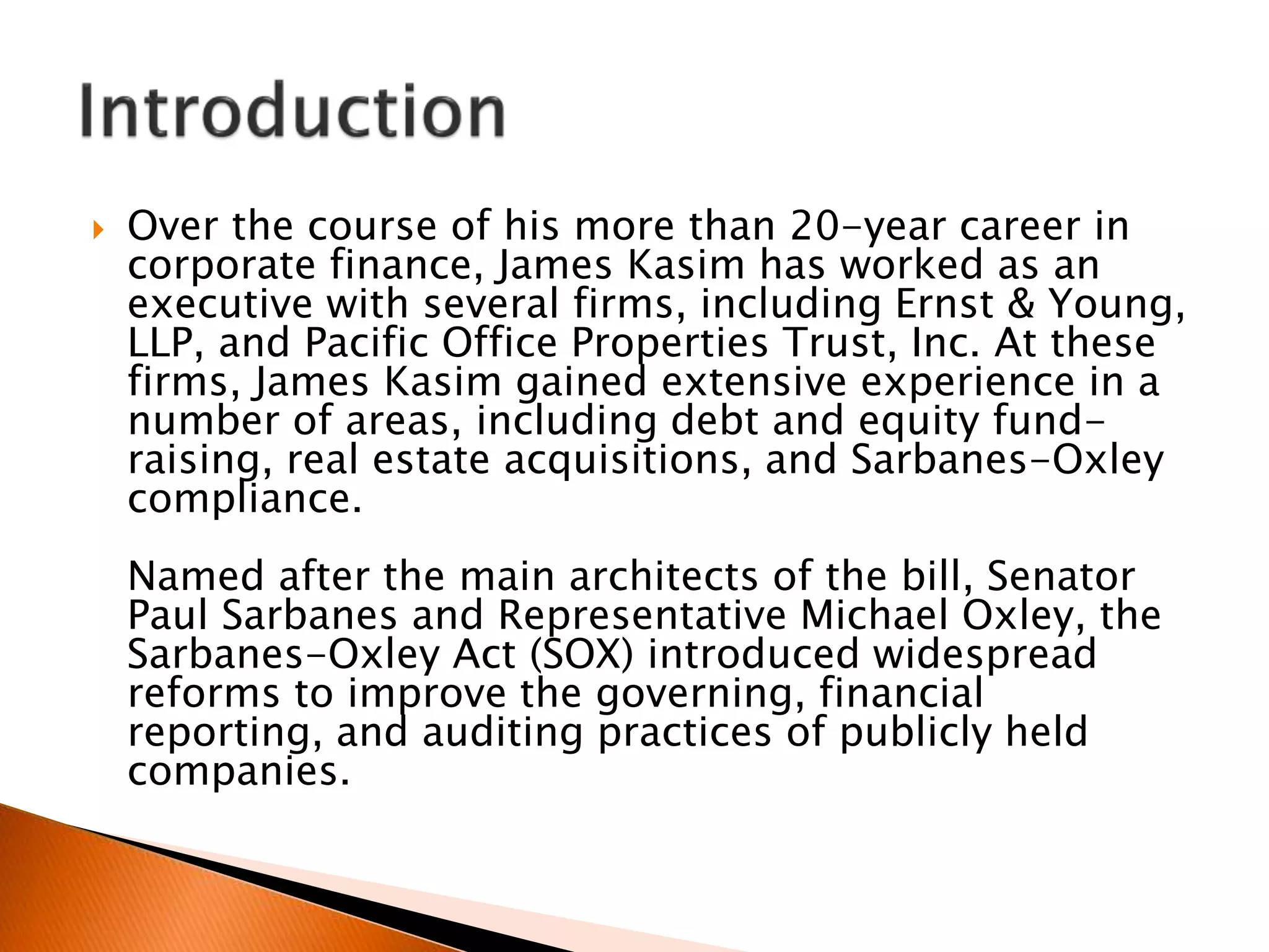 The Sarbanes-Oxley Act, Briefly Explained | PPT