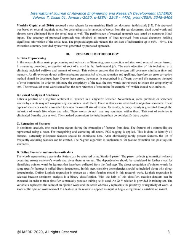 The sarcasm detection with the method of logistic regression | PDF