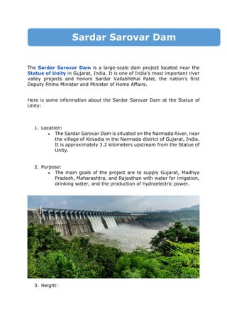 The Sardar Sarovar Dam.pdf | Geography | Science