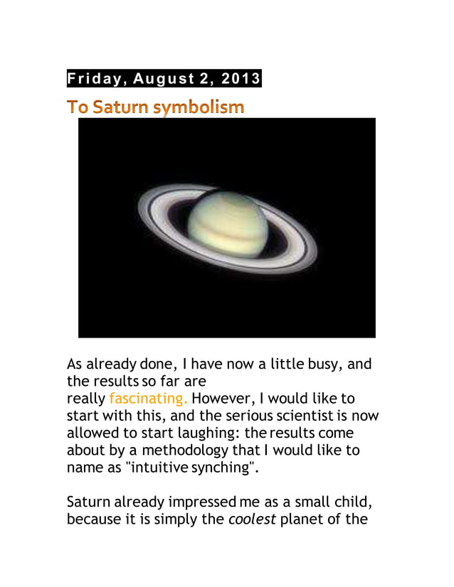 The saturn symbolism. | DOCX