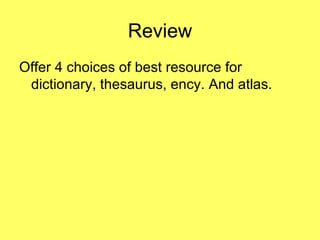 Thesaurus | PPT