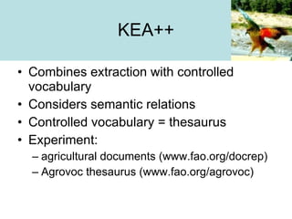 Thesaurus based Index Term Extraction | PPT