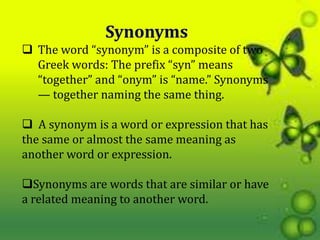 Thesaurus and Atlas | PPT