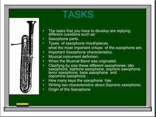 The saxophone wonderful world | PPT