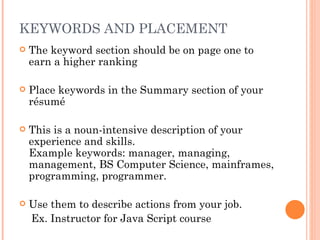 The Scannable Resume | PPT