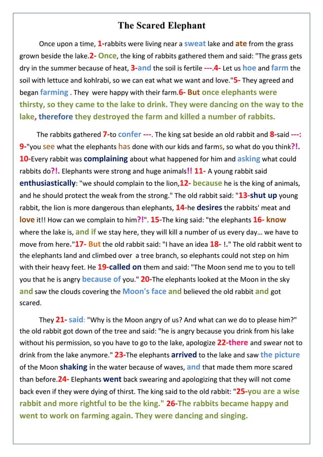 The scared elephant | PDF