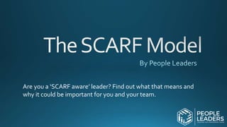 The SCARF Model | PPTX