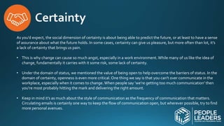 The SCARF Model | PPTX