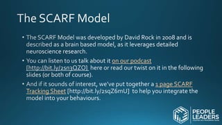 The SCARF Model | PPT