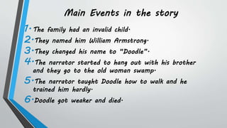 The scarlet ibis: Plot | PPTX