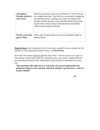 Brian Ghilliotti: The Scarlet ibis test packet | PDF | Parenting Babies ...