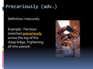 The scarlet ibis vocabulary.ppt