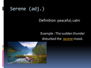 The scarlet ibis vocabulary.ppt