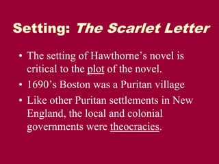 The scarlet letter | PPTX
