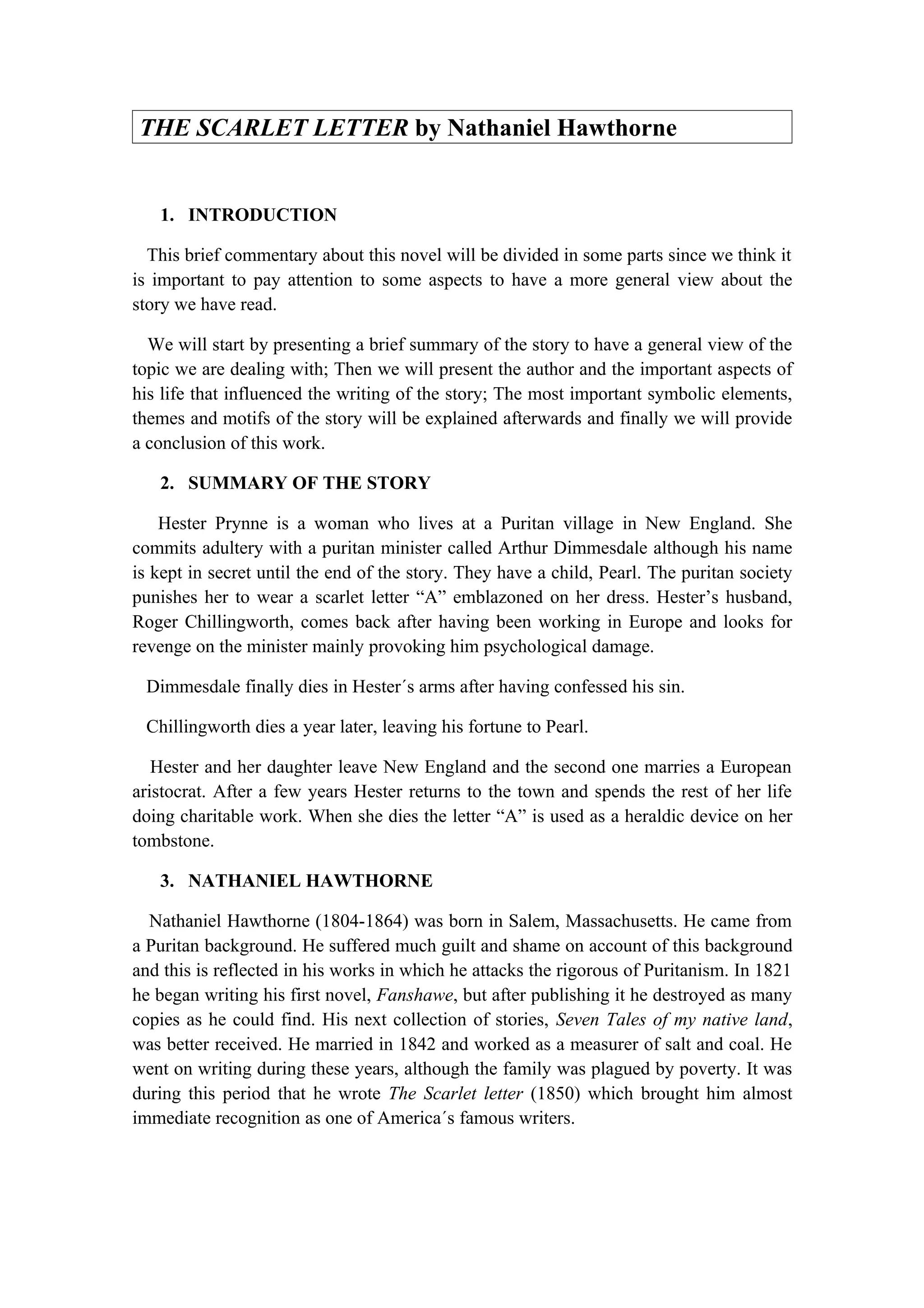 The scarlet letter | PDF