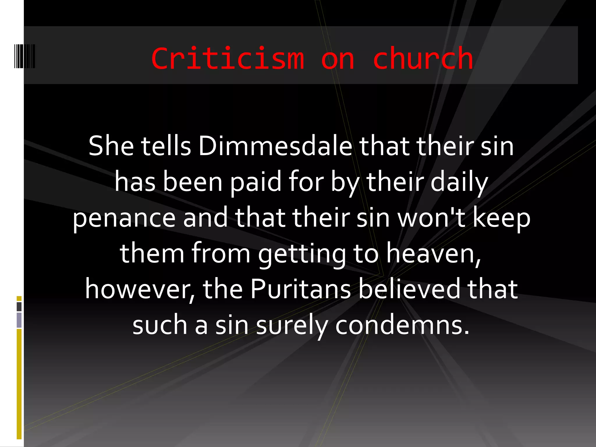 The scarlet letter (introduction & historical background/ setting) | PPTX