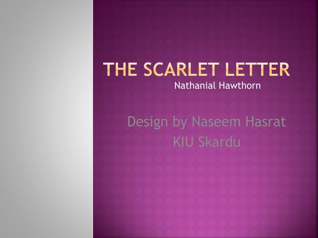 The scarlet letter | PPT