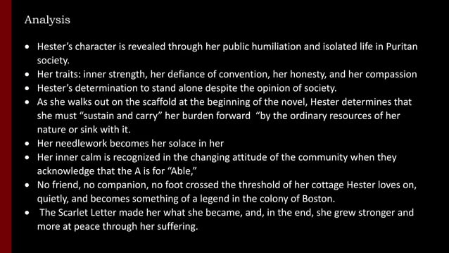 The scarlet letter | PPT