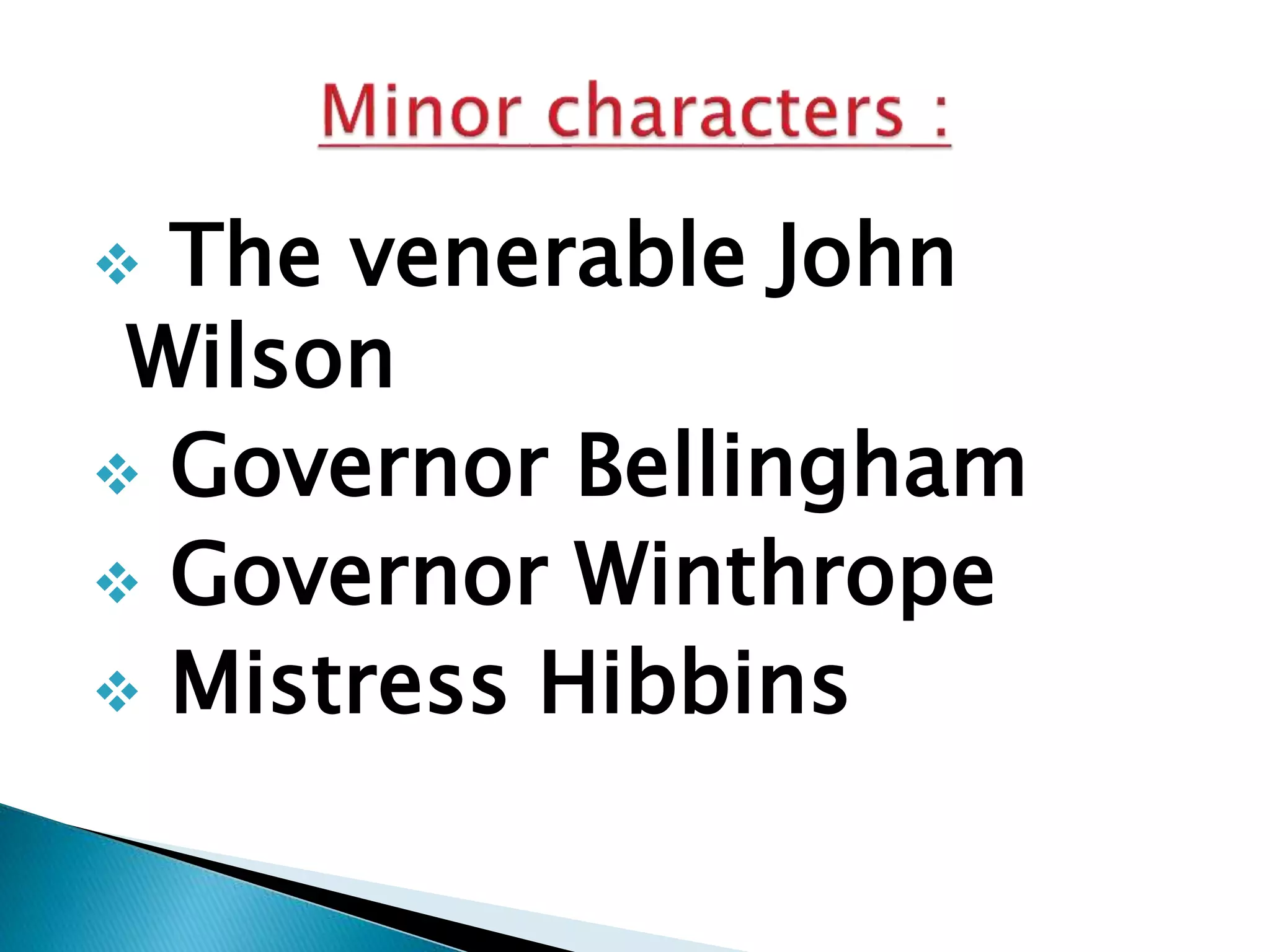 The scarlet letter (characterization) | PPT