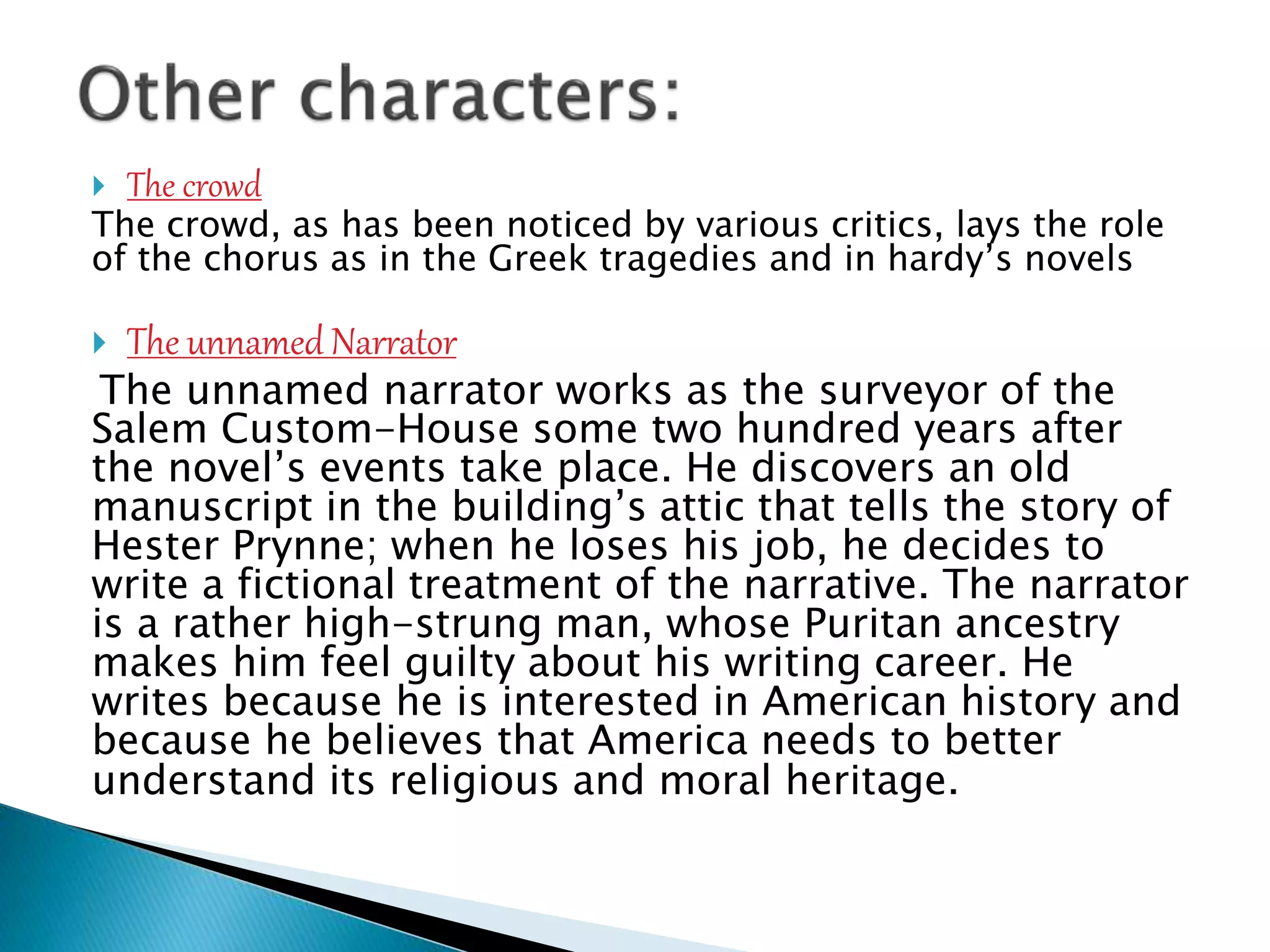 The scarlet letter (characterization) | PPT