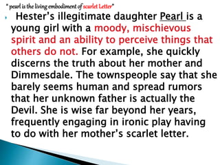 The scarlet letter (characterization) | PPT