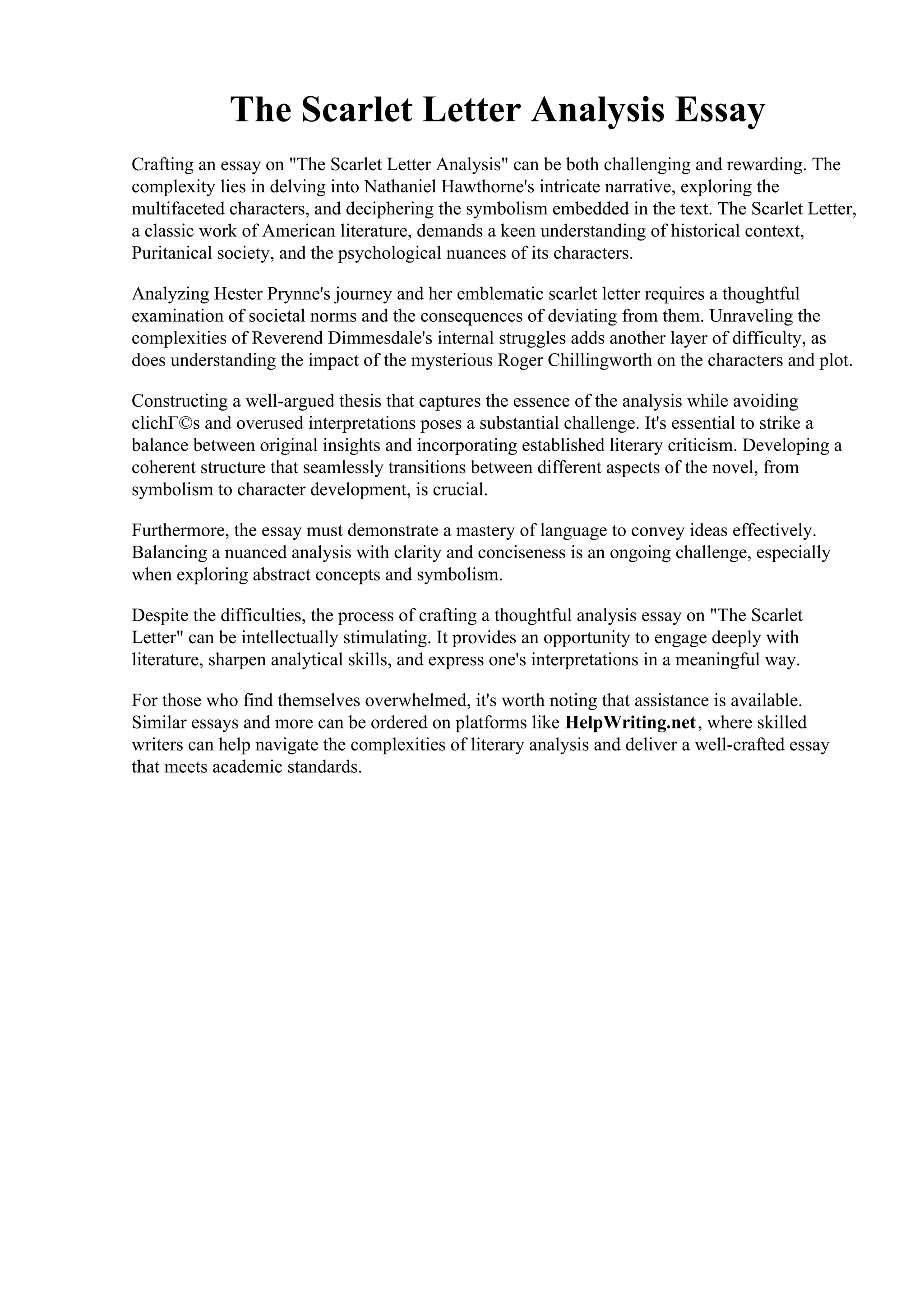 The Scarlet Letter Analysis Essay.pdf