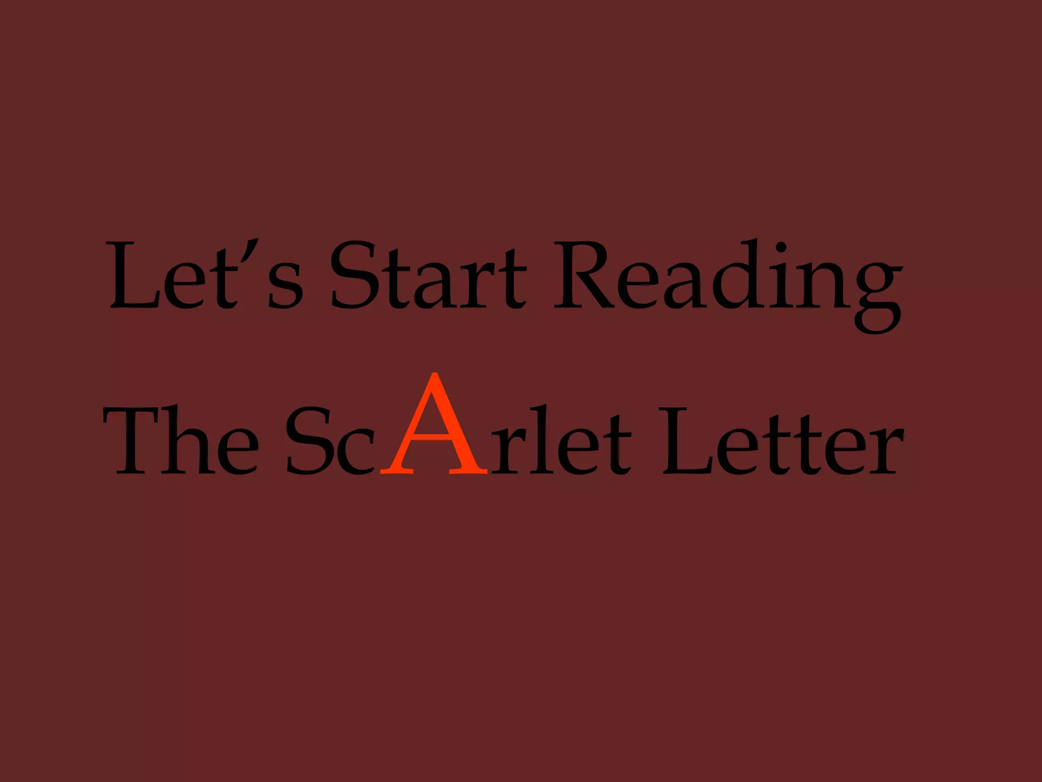 The scarlet letter vocab | PPT