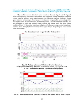 The scheme of three level inverters based on svpwm overmodulation technique | PDF