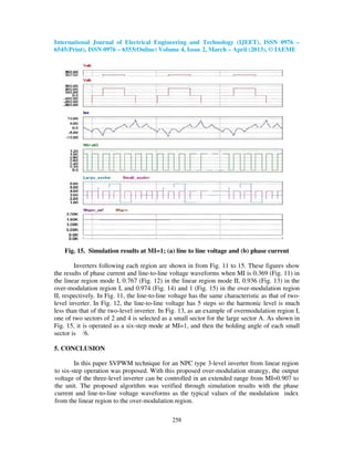The scheme of three level inverters based on svpwm overmodulation technique | PDF