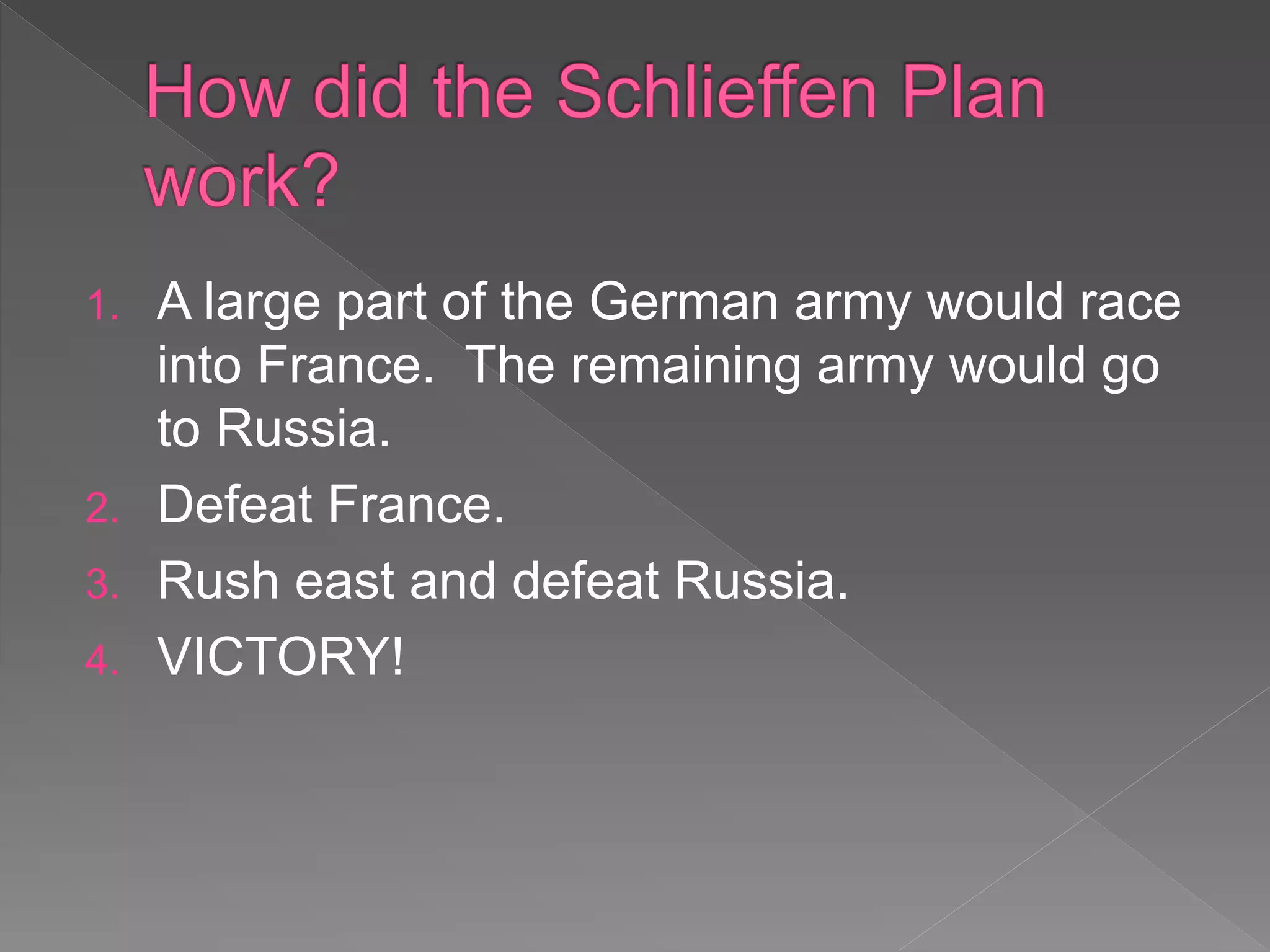 The schlieffen plan | PPTX