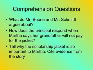 The scholarship jacket | PPT