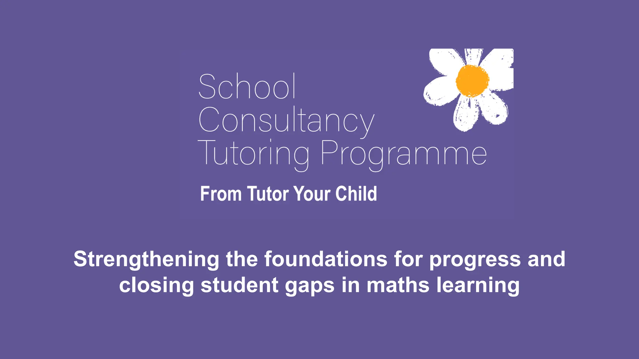 The School Consultancy Tutoring Programme Presentation | PPTX
