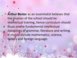 The School Curriculum | PPTX