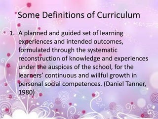 The School Curriculum | PPTX