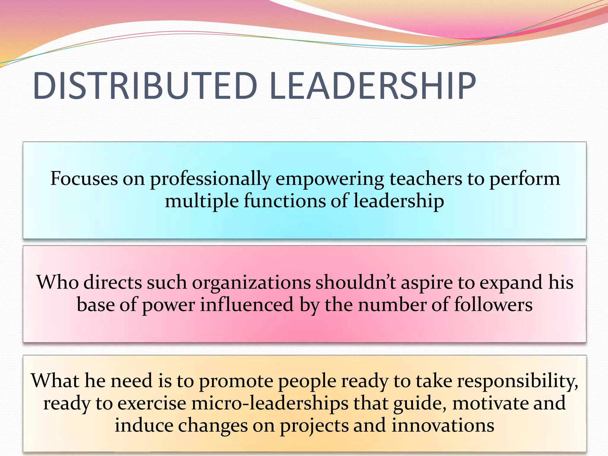 The school management and educational leadership | PPTX