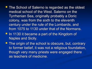 The school of Salerno.pptbbbbnnnnnnhhhhhhhh | PPT