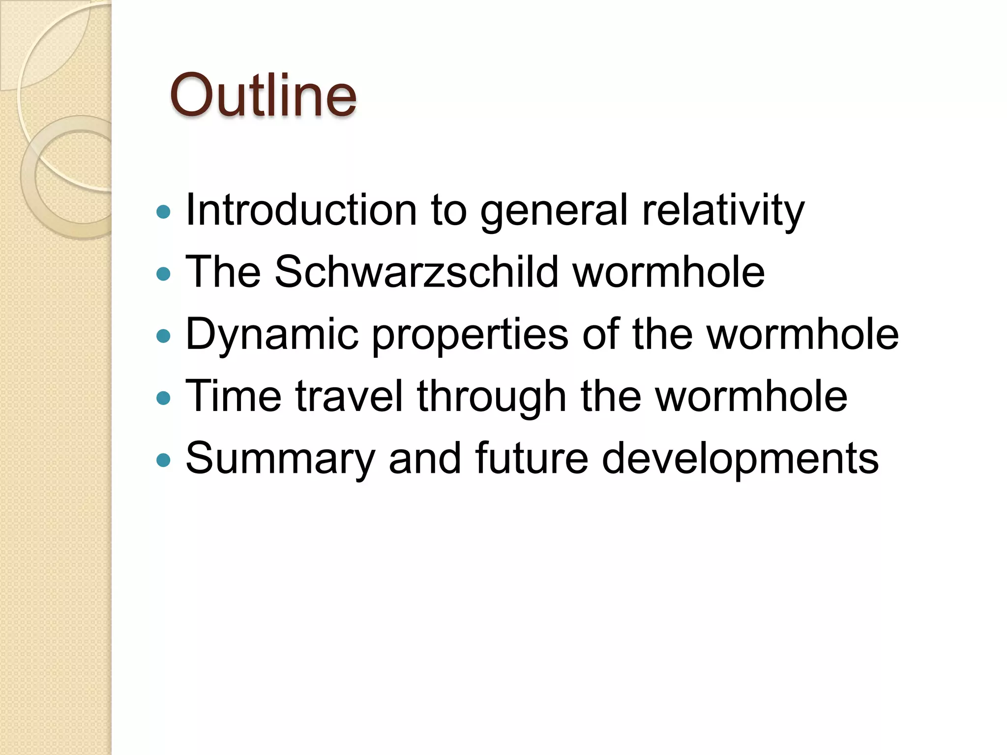 The schwarzschild spacetime | PPT