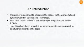 SciTech Primer- Part 1 by Quiz Club NITW | PPT