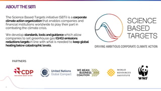 The Science-Based Targets initiative and what it means for projects and ...