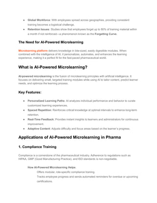 The Science Behind AI-Powered Microlearning in Pharma Training _ MaxLearn LLC.pdf