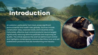 The Science Behind Dust Control How Modern Products Improve Air Quality ...