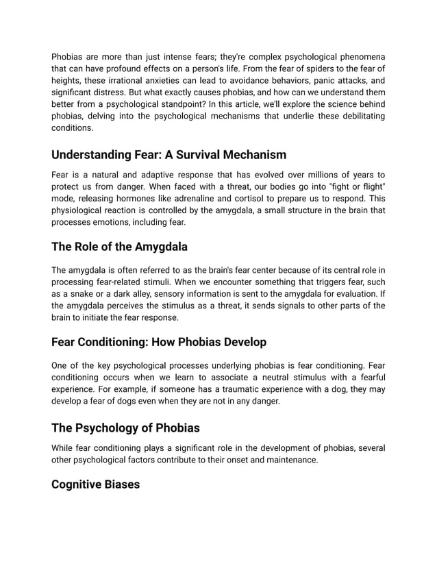 The Science Behind Phobias_ Understanding Fear on a Psychological Level.pdf
