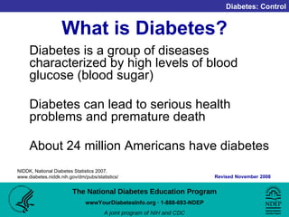 The Science Diabetes Control | PPT | Diabetes | Diseases and Conditions