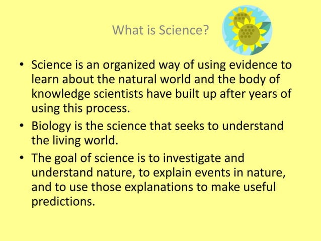 The science of biology | PPTX