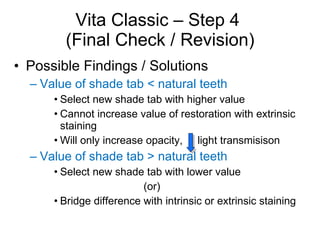 Shade Selection techniques 1 | PPT