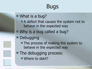 The science of debugging | PPT | Computer Software and Applications | Computing