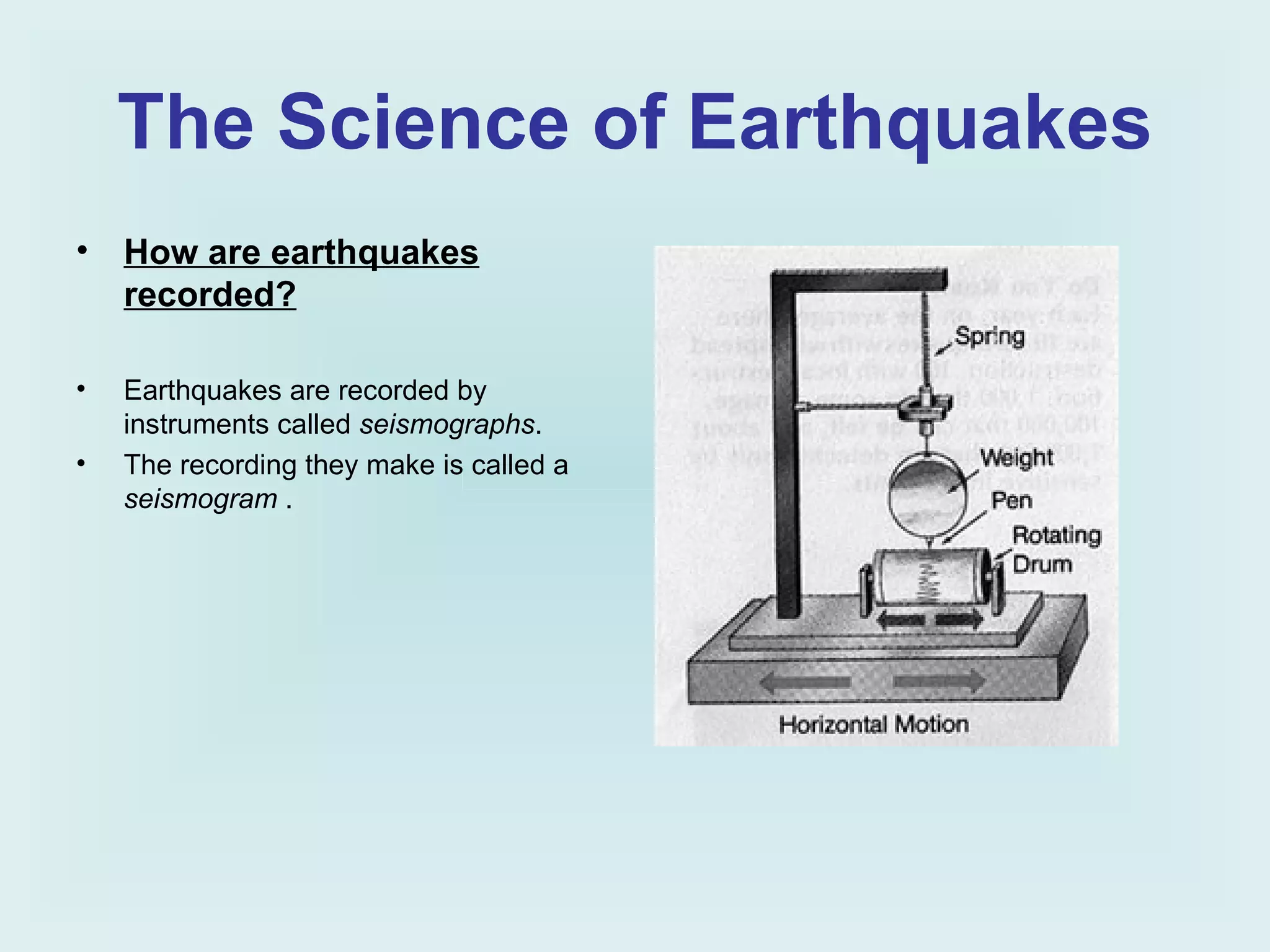 The Science Of Earthquakes | PPT