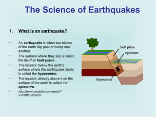 The Science Of Earthquakes | PPT